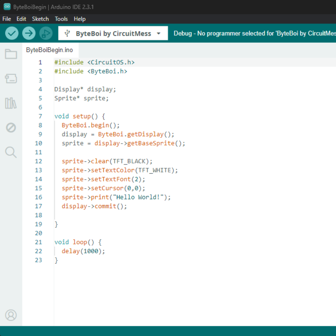 Advanced ByteBoi Coding Using Arduino IDE | cmr-guide and more Advanced ByteBoi Coding Using Arduino IDE | cmr-guide and more